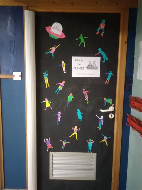 Farandole à Lécole Décoration De La Porte De La Classe En Route