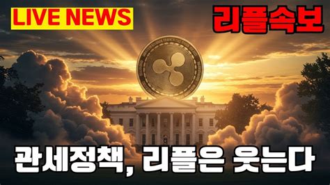 트럼프 관세전쟁 속 리플의 작전은xrp 리플 Youtube