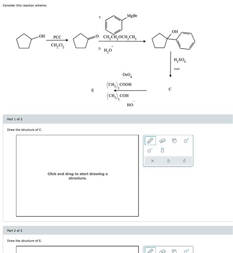 Solved Consider This Reaction Scheme Part Of Draw The Chegg