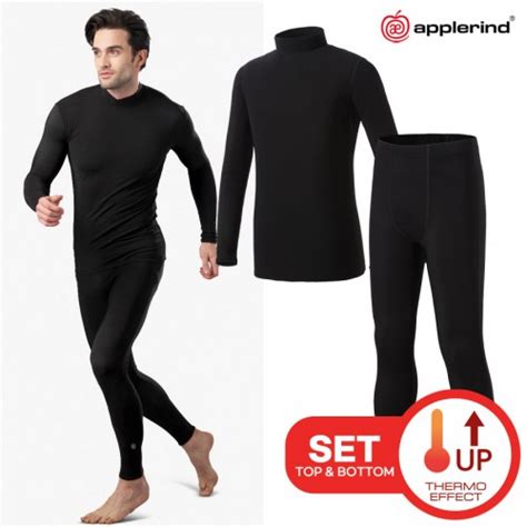 대한민국 No 1 골프전문몰 Sbs골프샵 애플라인드 웜메이트 겨울 기모 이너웨어 레깅스 상하세트 Ar10180