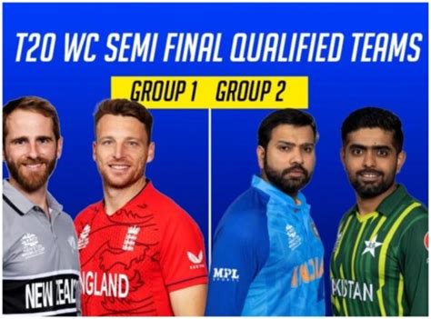 India Pakistan New Zealand And England Qualify For Semis