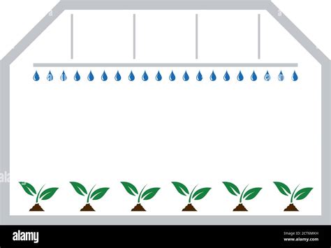 Greenhouse Icon Flat Color Design Vector Illustration Stock Vector
