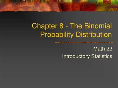 PPT Binomial Probability Distribution In Statistics PowerPoint Presentation ID 9556222