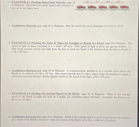 Solved Example Finding Speed And Velocity Page In Chegg