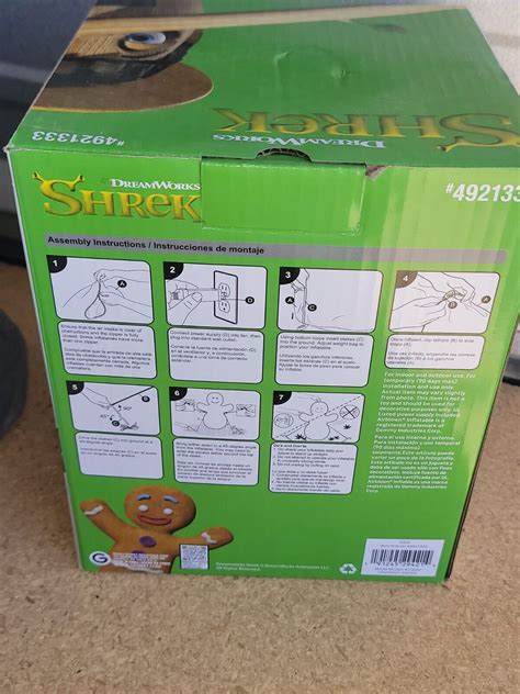 Dreamworks Shrek Halloween Airblown Inflatable Yard Decor 6 5ft Tall