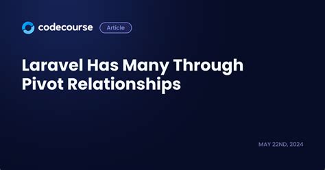 hasmanythrough pivot in laravel it s possible