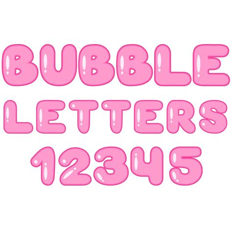 Bubbly Letters Clipart Png Svg Bundle Bubbly Font Bubbly Alphabet