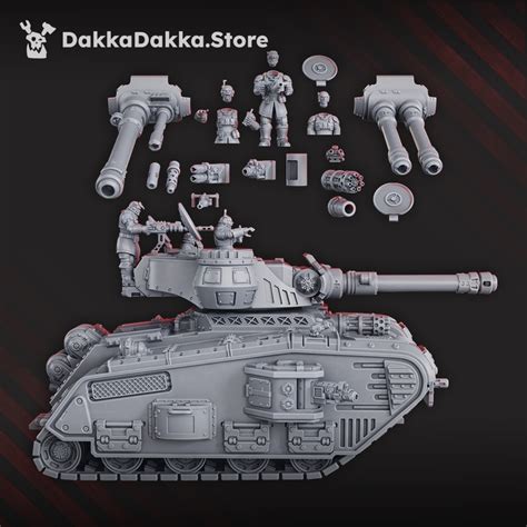 3d Printable Medium Battle Tank Rapid Dagger Rd 77 By Dakkadakkastore