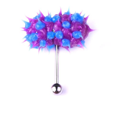 Stainless Steel Vibrating Tongue Ring Pill Tongue Ring Piercing Jewelry