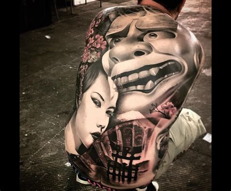 Hannya Mask Geisha Cheery Blossom