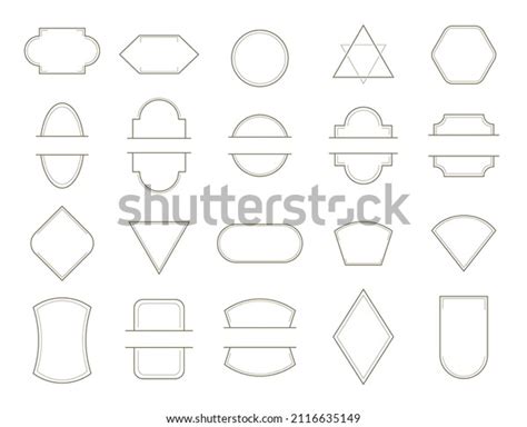 Line Geometric Frame Vector Set Minimalistic Stock Vector Royalty Free 2116635149 Shutterstock