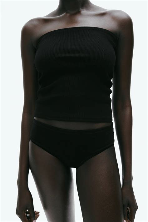 3 Pack Hipster Briefs Black Ladies Handm Gb