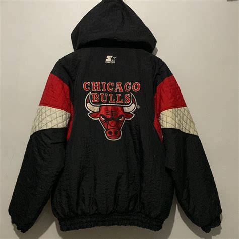 Vintage Nba Chicago Bulls Starter Brand Jacket On Carousell