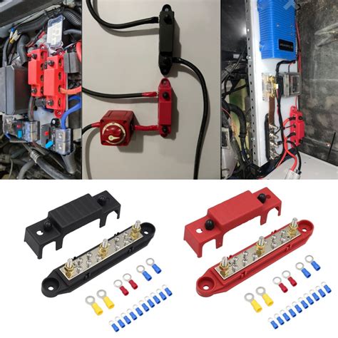 Ground Power Distribution Block Battery Bus Bar Positive Negative