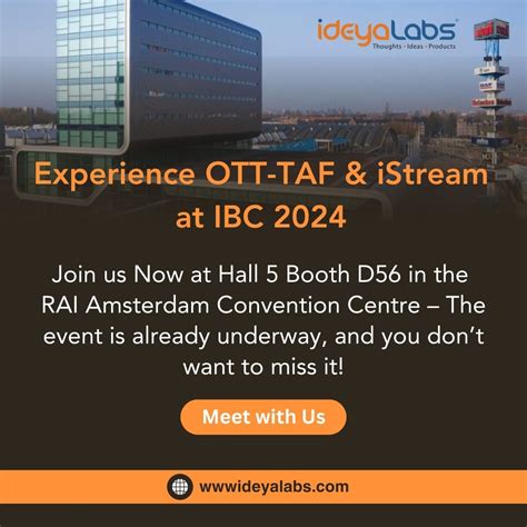 Ideyalabs On Linkedin Ibc2024 Ideyalabs Ottinnovation Streamingexcellence Istream…