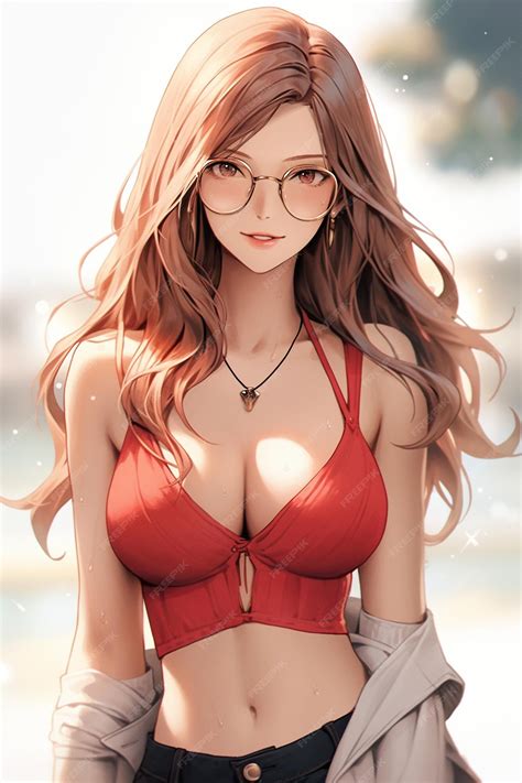 Premium Ai Image Very Beautiful Cute Anime Sexy Chubby Women At Pool