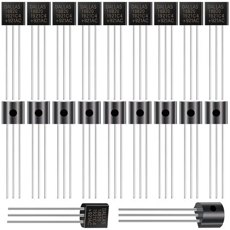 Pieces DS B Temperature IC Sensor Digital Thermometer One Wire Interface Technology With