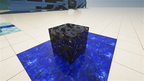 Obsidian Block Minecraft Obsidian With A 60 000 Psi Waterjet