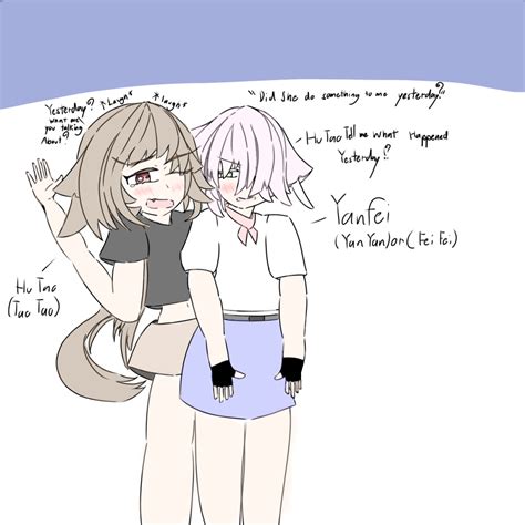 Hu Tao And Yanfei Genshin Impact Hoyolab