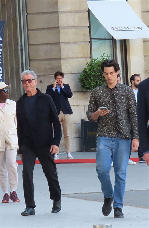 Pierce Brosnan And Lookalike Son Paris Go On Outing In France Photos