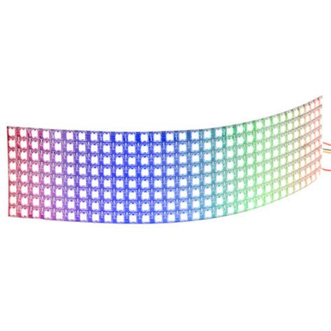 Ws2812b 8x32 Rgb Led Digital Flexible Individually Addressable Panel Light Strip Module Matrix