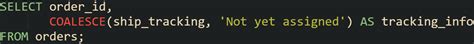 Using Coalesce To Pick The First Non Null Value