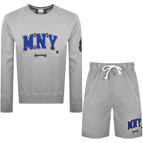 Money Lounge Shorts Tracksuit Grey Mainline Menswear