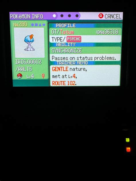 Caught A Shiny Ralts R Pokemonemerald