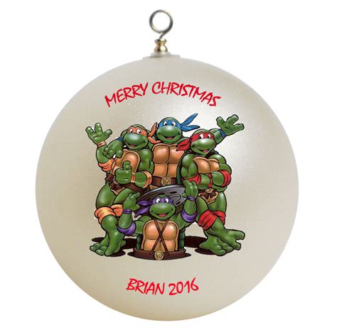 Personalized Teenage Mutant Ninja Turtles Christmas Ornament T