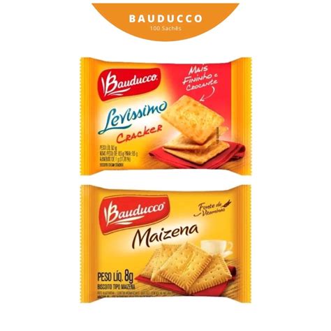 Biscoitos Bauducco Em Sache Cracker Maizena 100 Und Shopee Brasil