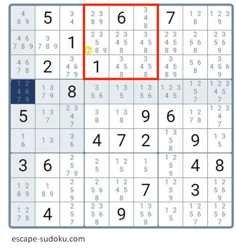 Hidden Singles Technique — Escape Sudoku