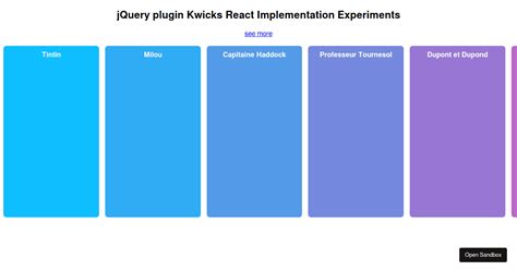 Jquery Kwicks Plugin Implementation Experiments Forked Codesandbox Jquery Kwicks Plugin Implementation Experiments Forked Codesandbox