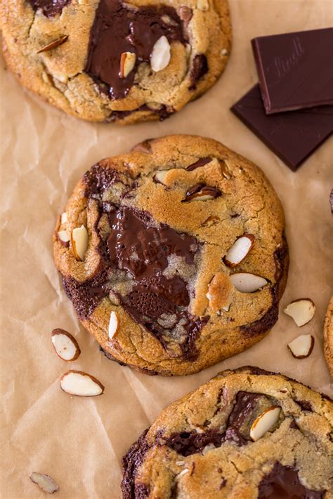 Almond Amaretto Chocolate Chunk Cookies Baker By Nature