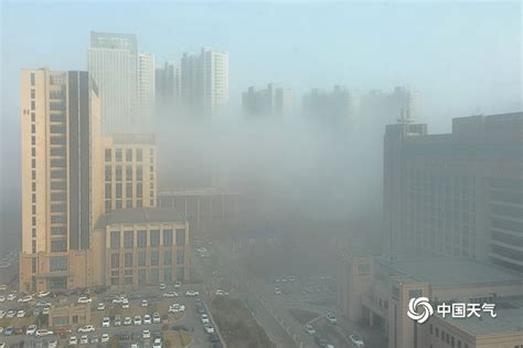 雾气弥漫 我国多地出现大雾天气城市如披纱 图片频道