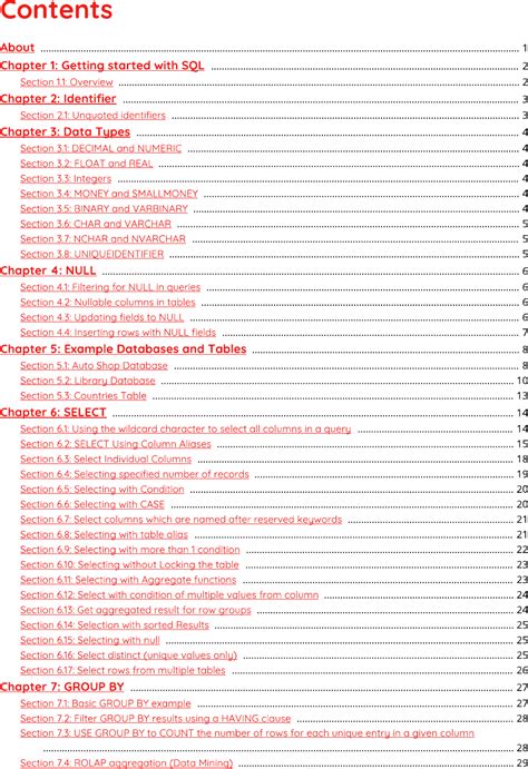 100 Pages Sql Notes For Data Scientists Sql