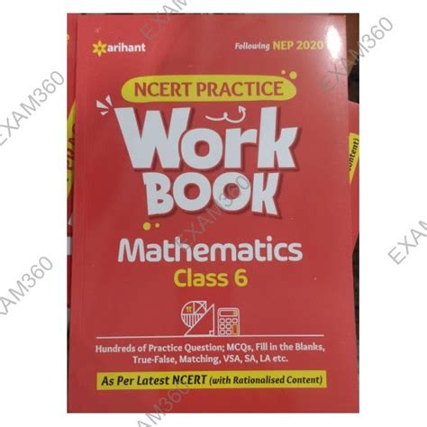 Ncert Practice Work Book Mathematics For Class 6 Arihant Publication