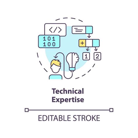 2d Editable Multicolor Technical Expertise Icon Simple Isolated Vector Ai Engineer Thin Line