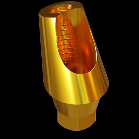 Angular Abutment 15 Degrees 3d Model Cgtrader