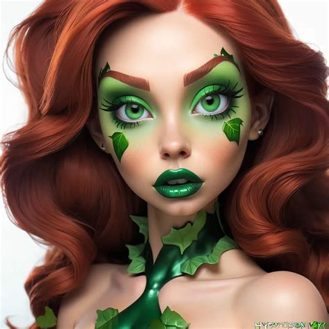 Bimbo Poison Ivy Hypnotized Green Lips