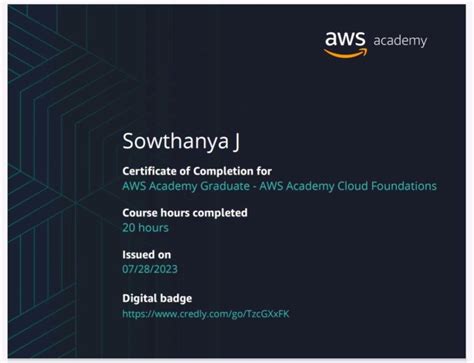 Sowthanya J On Linkedin Aws Cloudengineering Certification Awscommunity Awscertification