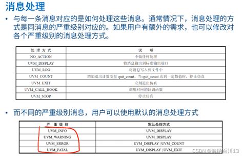 数字验证学习笔记——uvm学习6 消息管理 uvm消息的id号 csdn博客