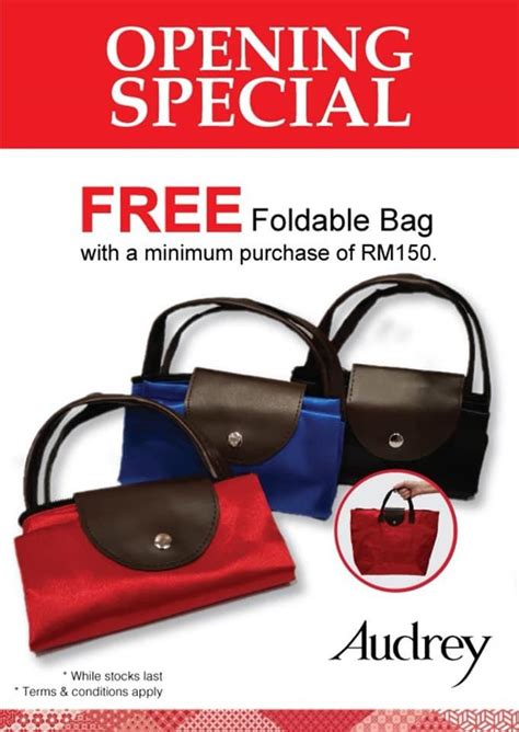 Audrey SOGO Central I City Opening Promotion FREE Foldable Bag
