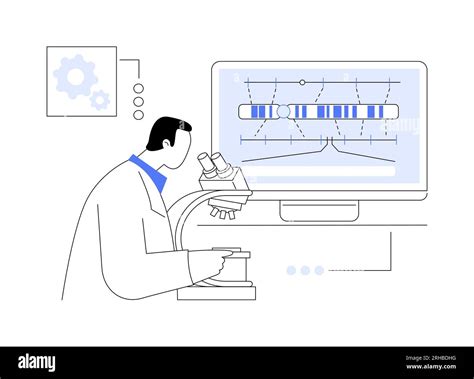 Gene Mapping Abstract Concept Vector Illustration Stock Vector Image