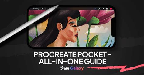 procreate pocket all in one guide brush galaxy