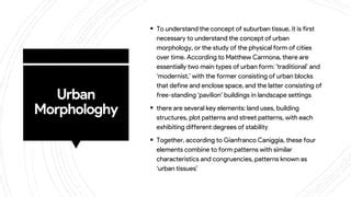 Tissue Analysis Urban Design Architecture PDF