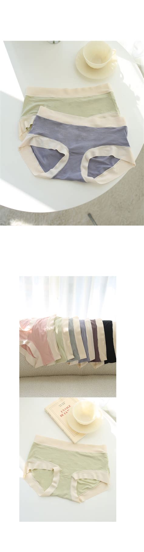 크라시앙 누에고치 팬티 삼각 모달 순면 요일팬티 Y존 무압박 심리스