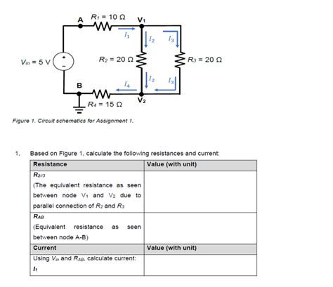 Solved Figure 1 Circuit Schematics For Assignment 1 1