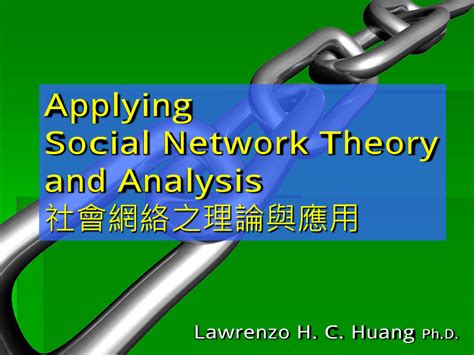 PDF Applying Social Network Theory And Analysis
