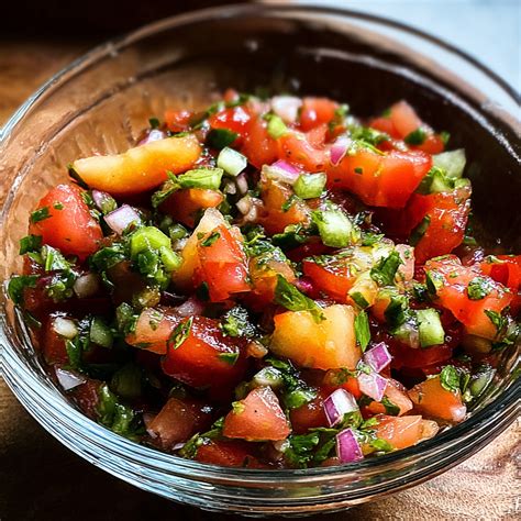 Peach Tomato Pico De Gallo Recipe Easy Summer Salsa