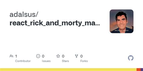 github adalsus react rick and morty madeby adalsus